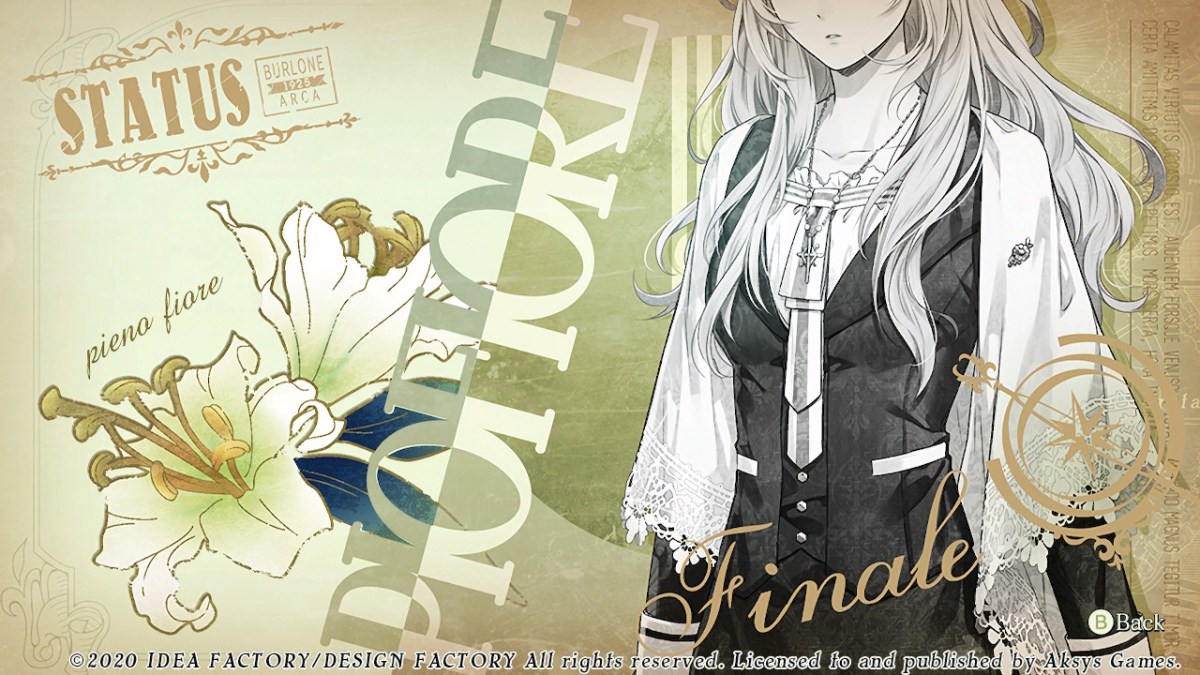 Piofiore: Fated Memories – Finale Walkthrough – Otome Kitten