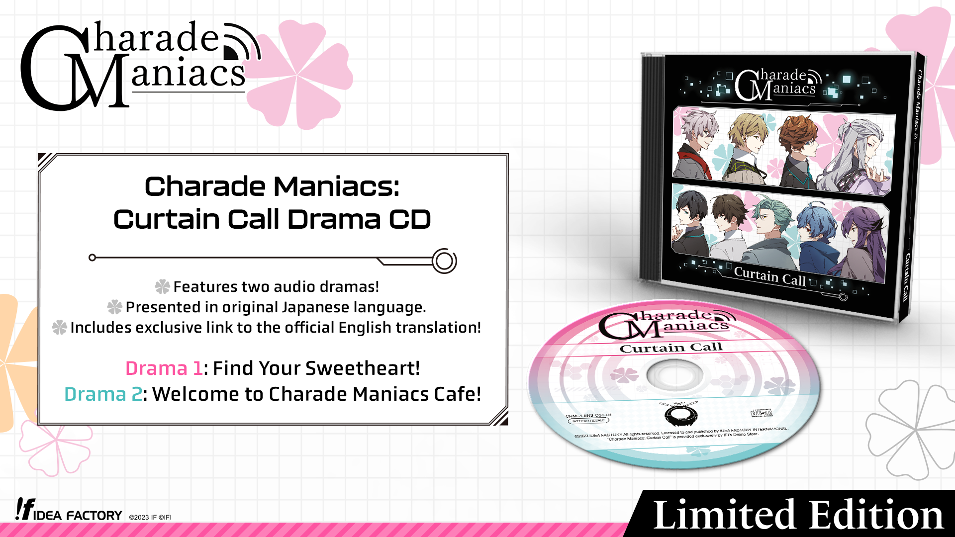 Charade Maniacs Limited Edition Reveal – Launching June 27 – Otome Kitten